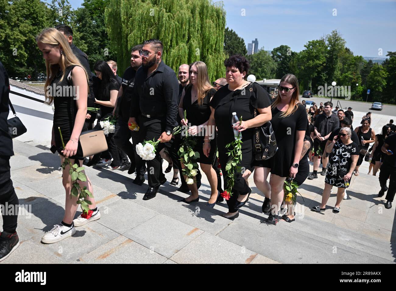 Brno, Czech Republic. 20th June, 2023. Last farewell with Roma man who ...
