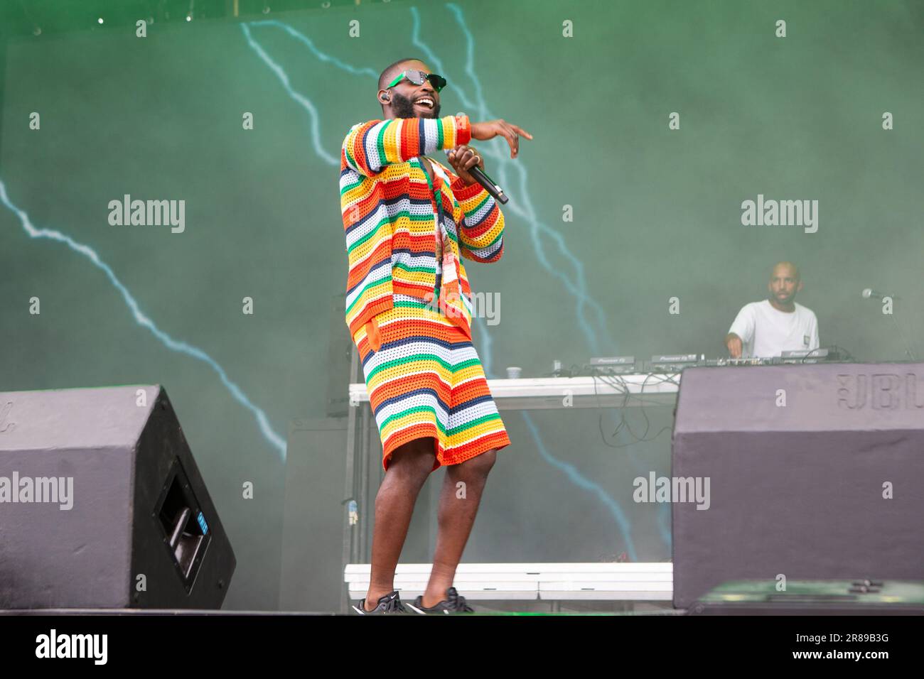 Fredrikstad, Norway. 16th, June 2023. The British rapper Tinie Tempah ...