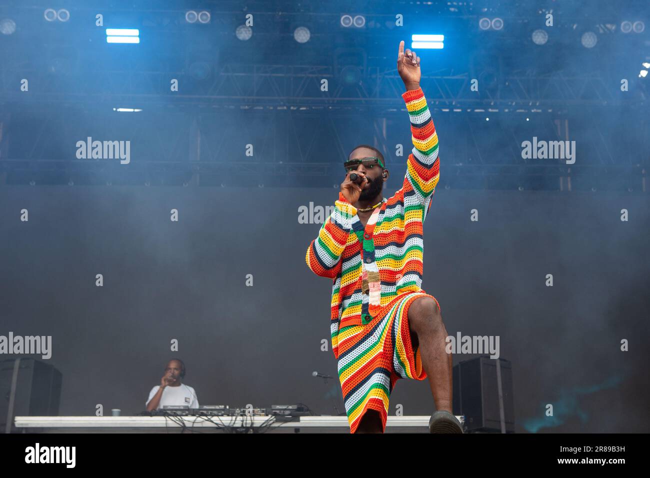 Fredrikstad, Norway. 16th, June 2023. The British rapper Tinie Tempah ...
