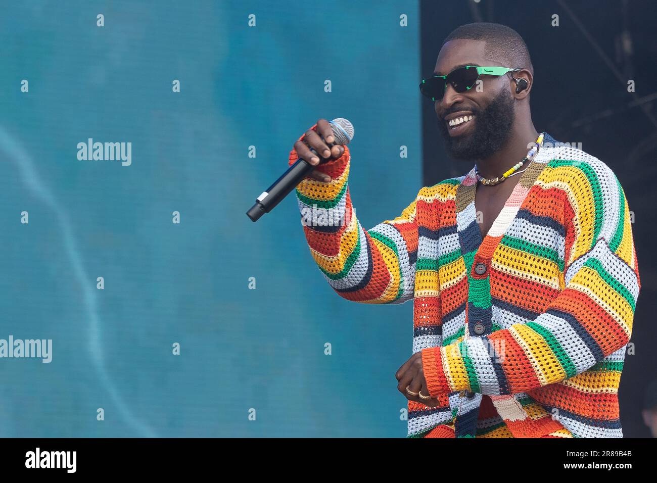 Fredrikstad, Norway. 16th, June 2023. The British rapper Tinie Tempah ...