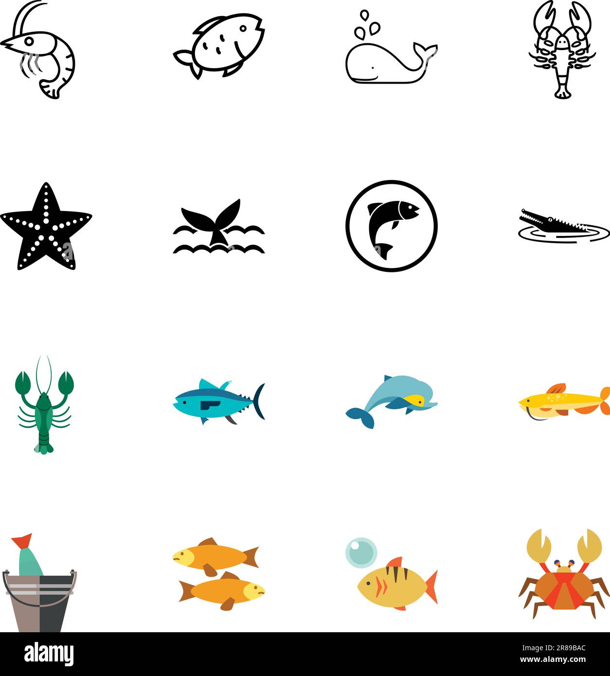 Sea icon set Stock Vector Image & Art - Alamy