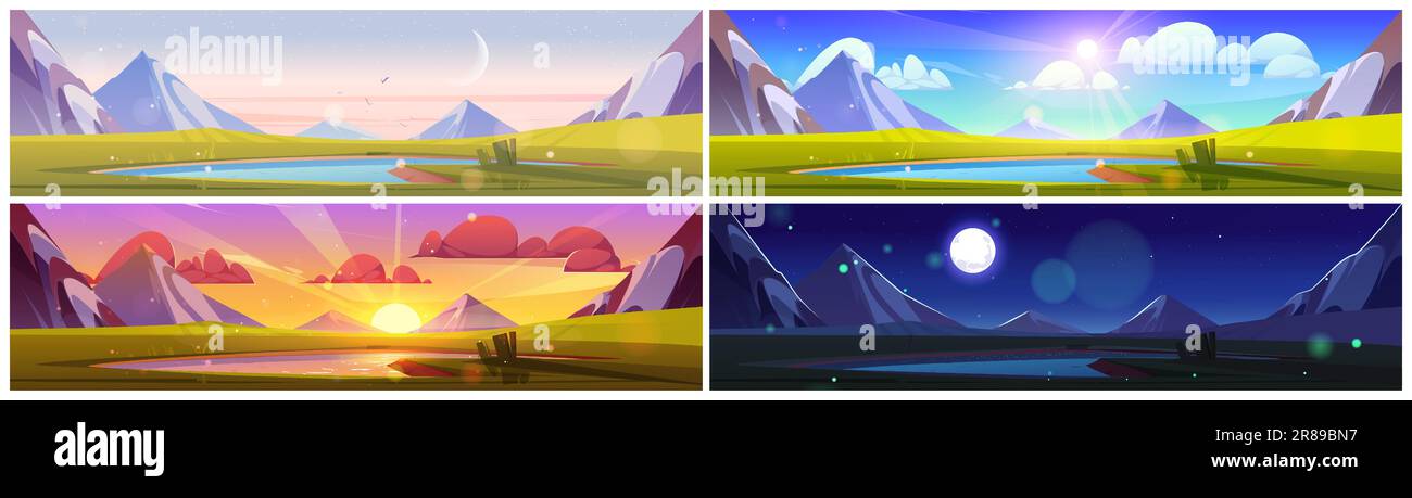 Sun and lake Cut Out Stock Images & Pictures - Alamy