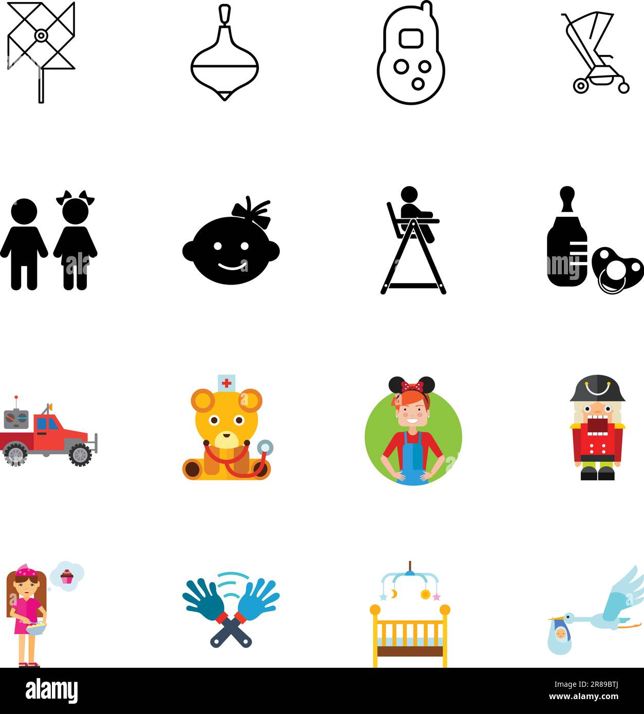 Family icon set Stock Vector Image & Art - Alamy