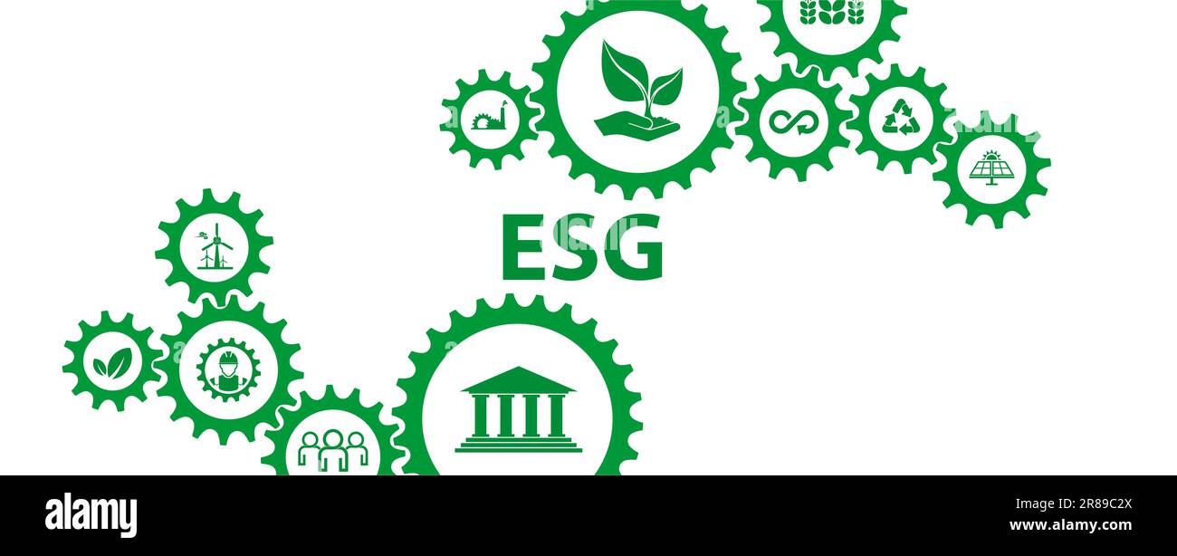 esg icons on white background Stock Photo - Alamy