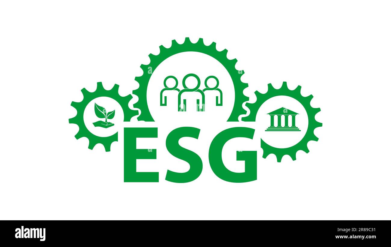 esg icons on white background Stock Photo - Alamy