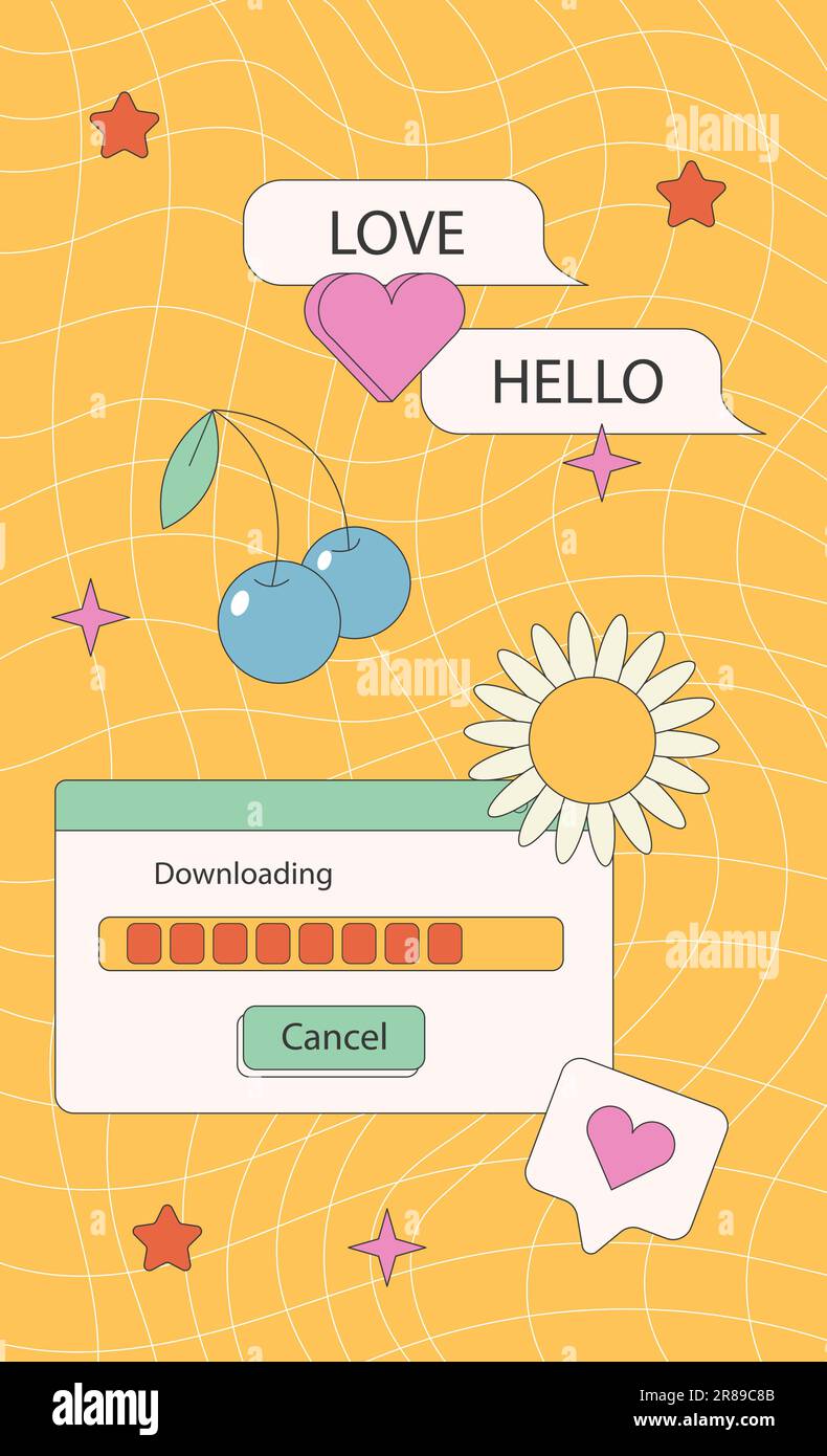 Comic retro groovy surreal Stock Vector Images - Alamy