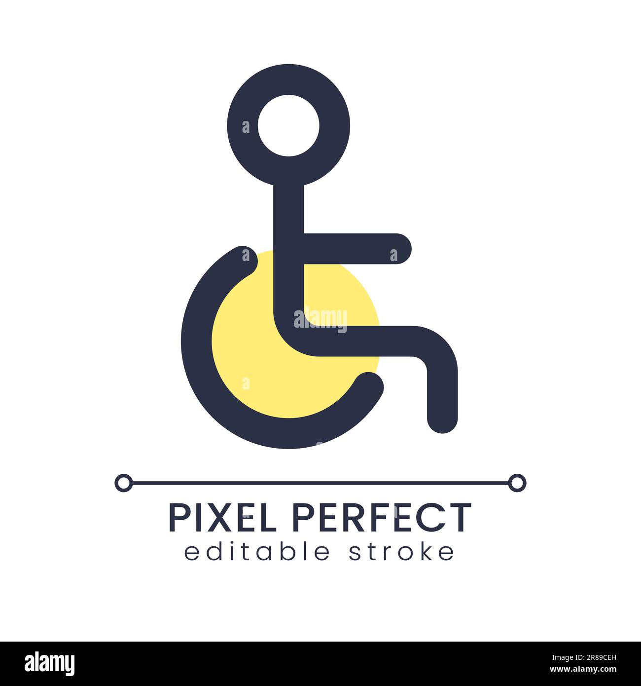 Disability pixel perfect RGB color ui icon Stock Vector Image & Art - Alamy