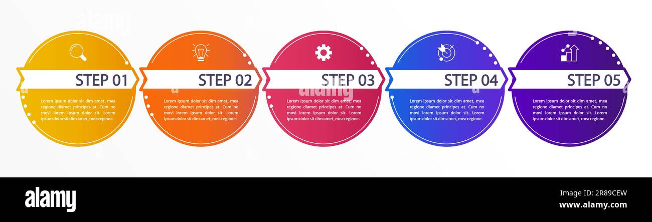 Corporate research project infographic chart design template Stock ...