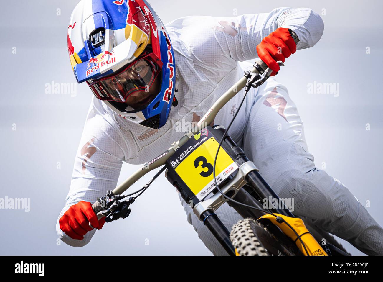Biker of Canada Finn Iles competes in the UCI Mountain Bike World Cup ...