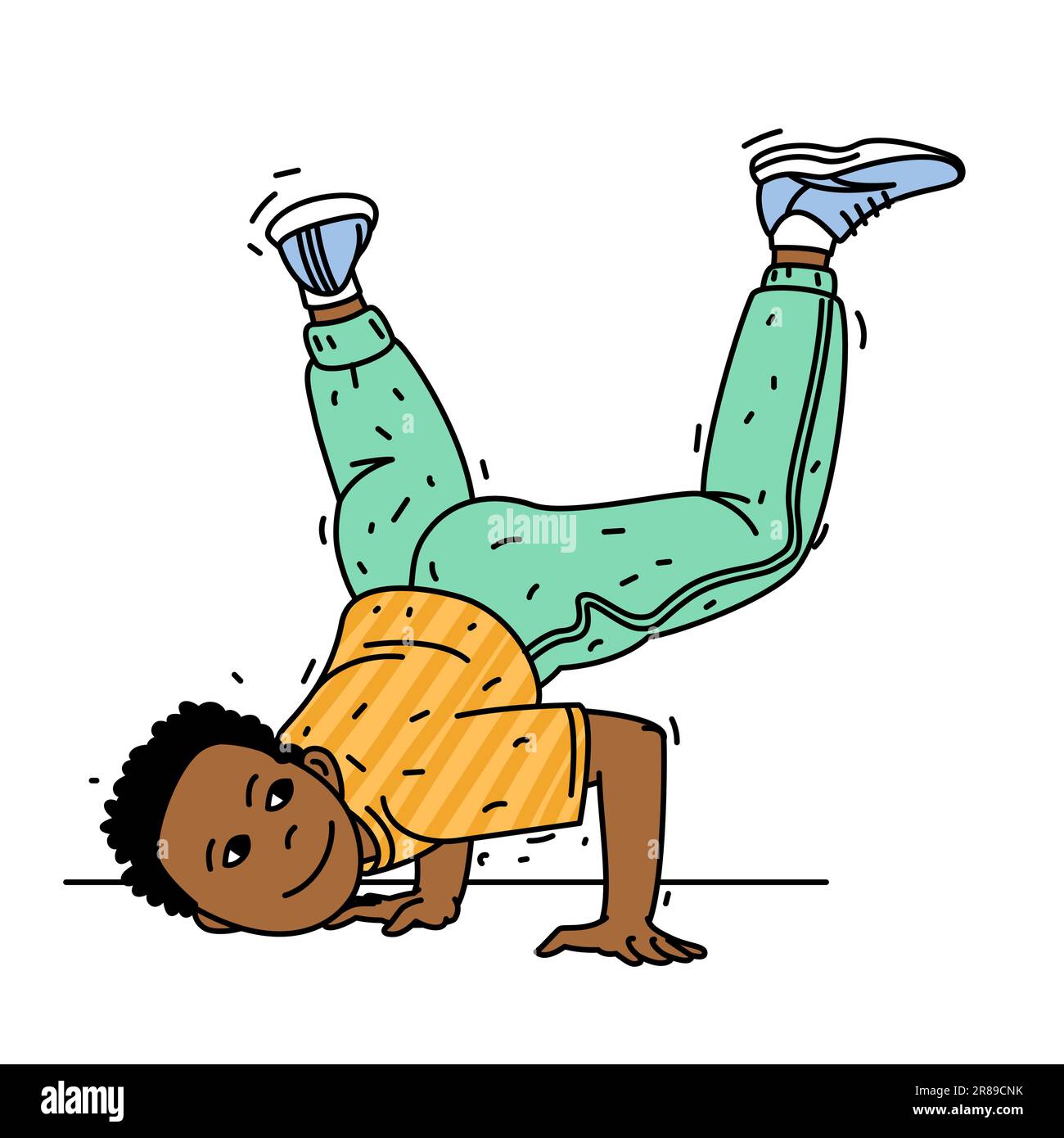 Happy boy dancing break Stock Vector Image & Art - Alamy