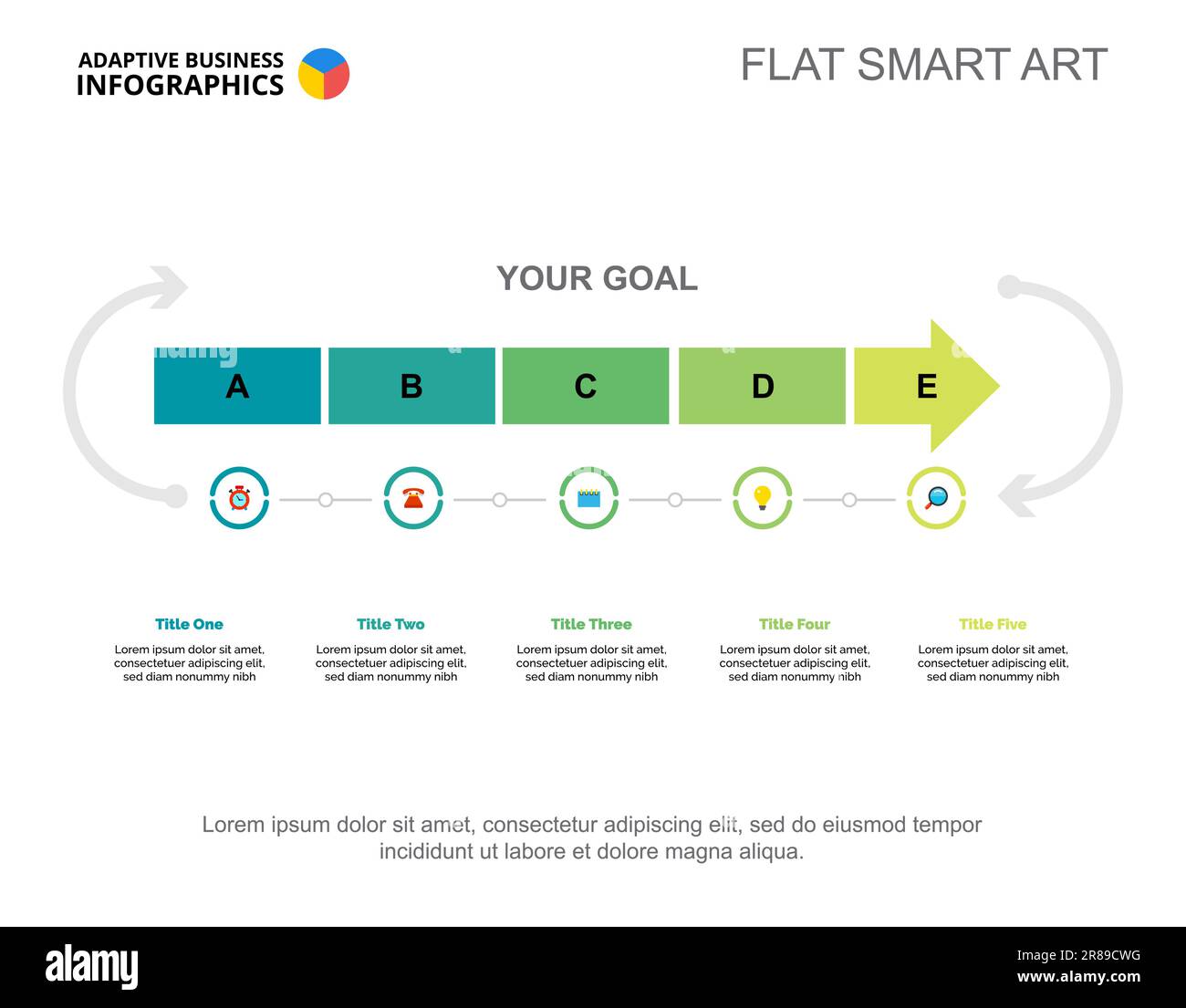 Five Steps Startup Slide Template Stock Vector Image & Art - Alamy