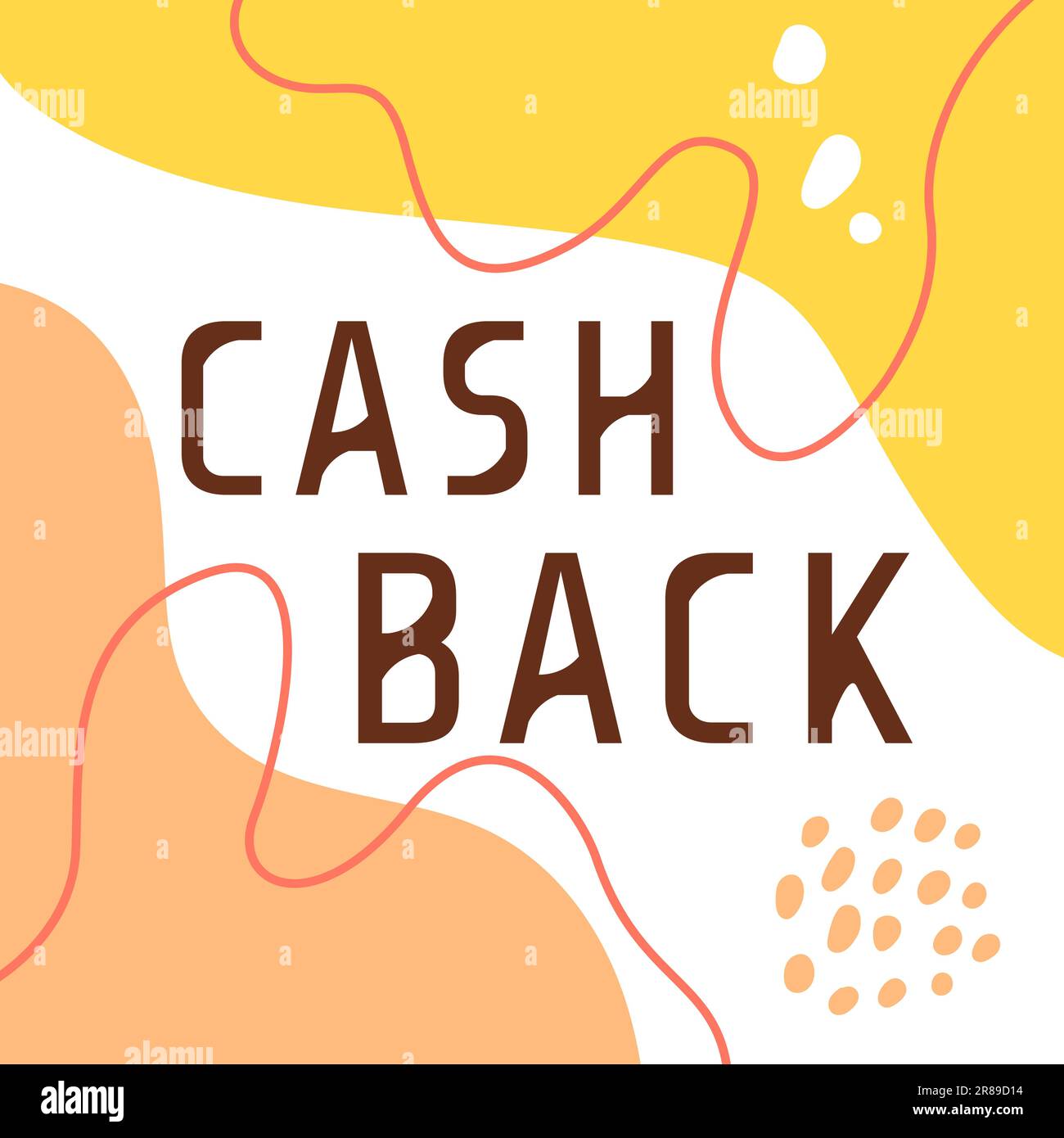 Cash back bold promotional poster Stock Vector Image & Art - Alamy