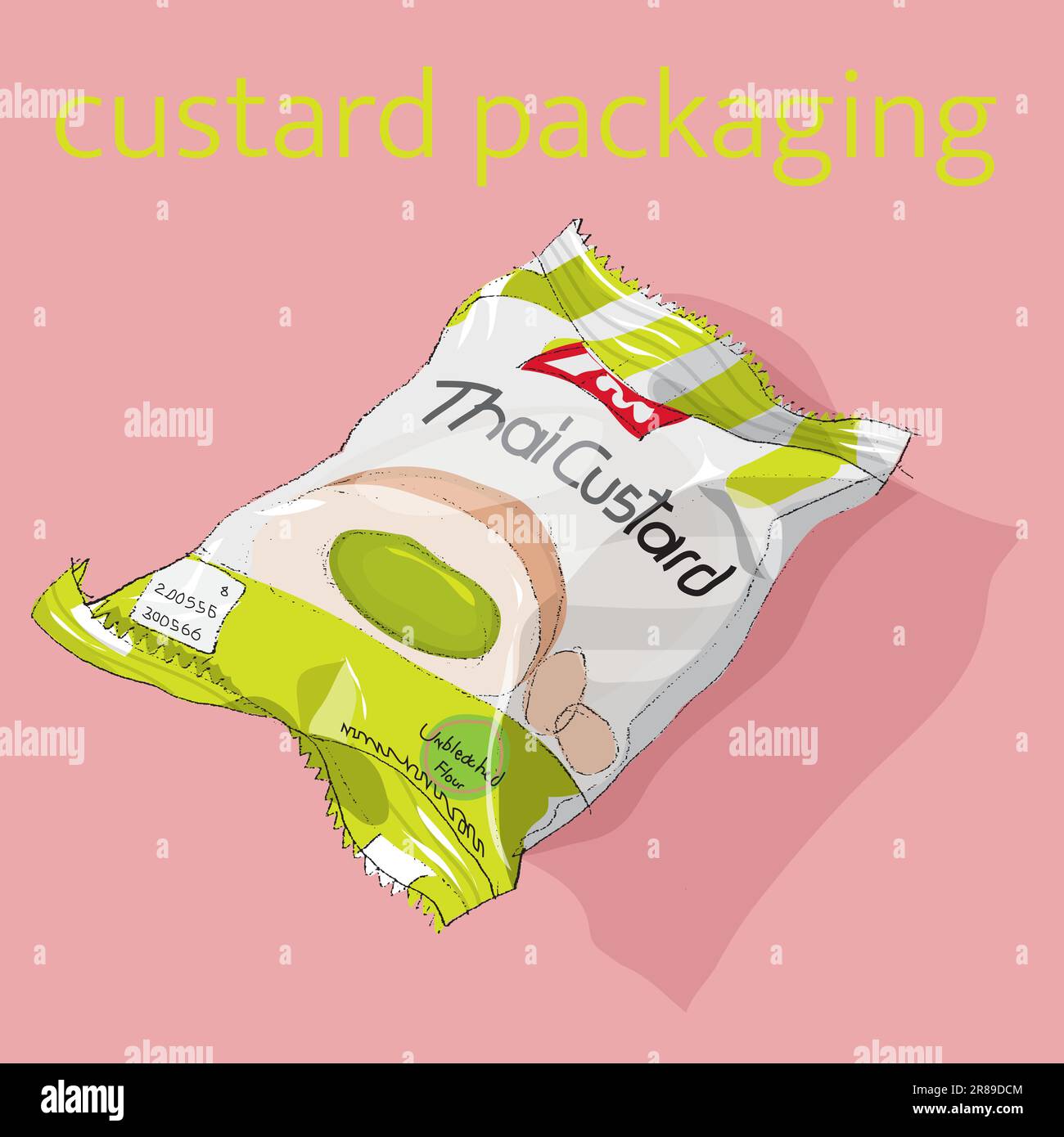 Custard Stock Vector Images - Alamy