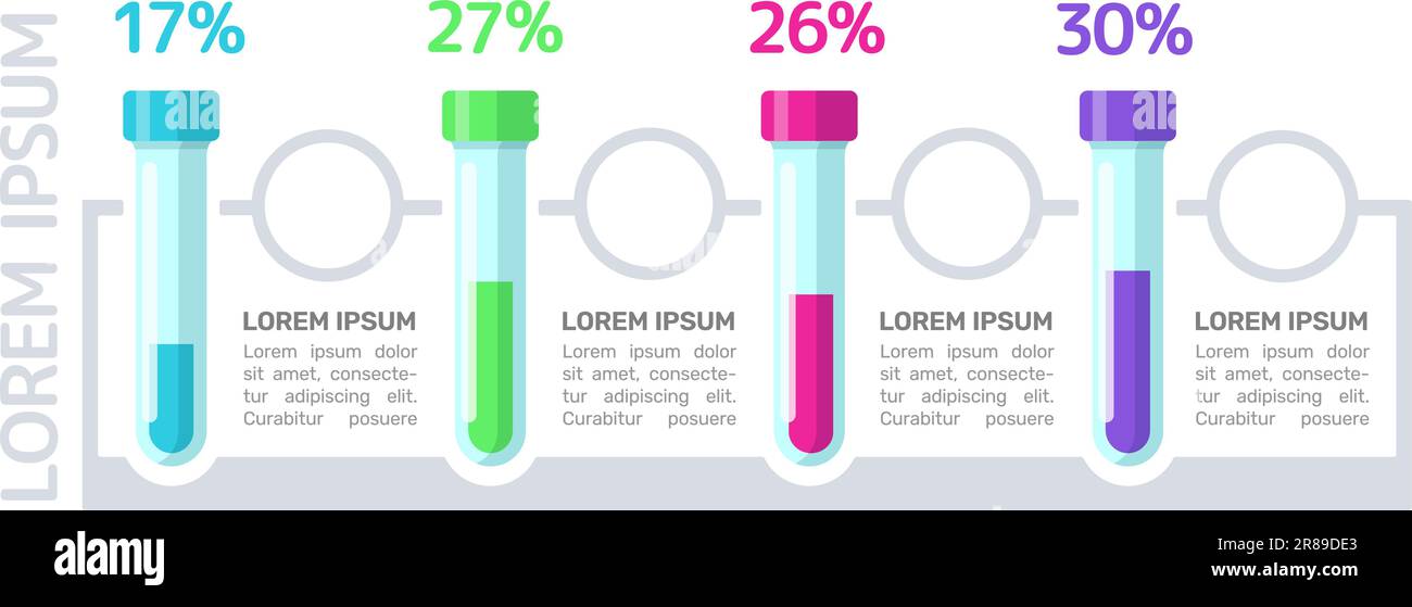 Test tubes infographic chart design template Stock Vector Image & Art ...
