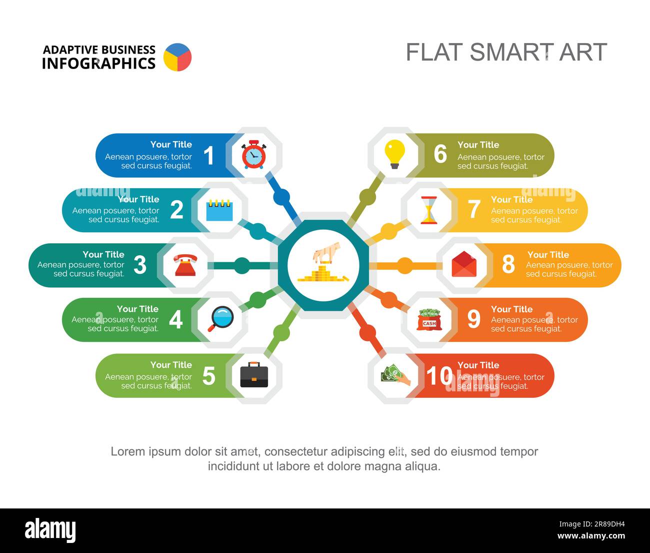 Ten Options Management Slide Template Stock Vector Image & Art - Alamy