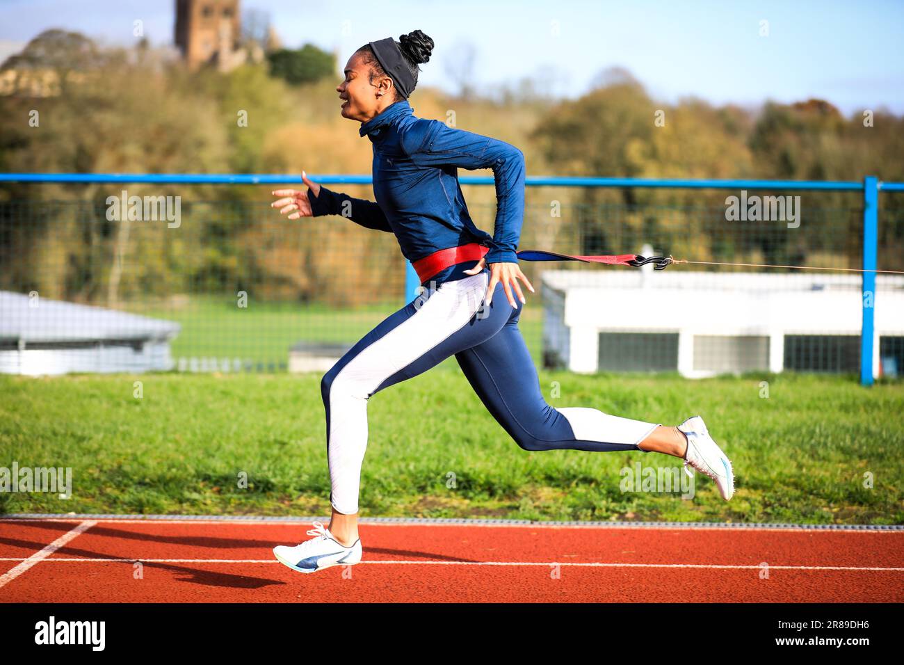 Imani Lara-Lansiquot training for the athletics season Stock Photo - Alamy