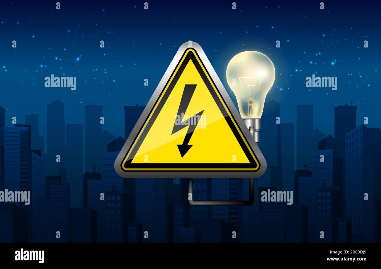 High voltage lightning generator Stock Vector Images - Alamy