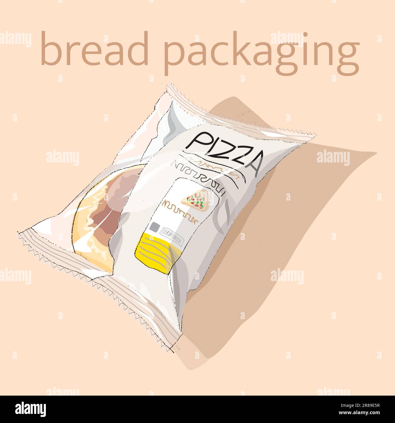 bread packaging sketch pencil style Stock Vector Image & Art - Alamy