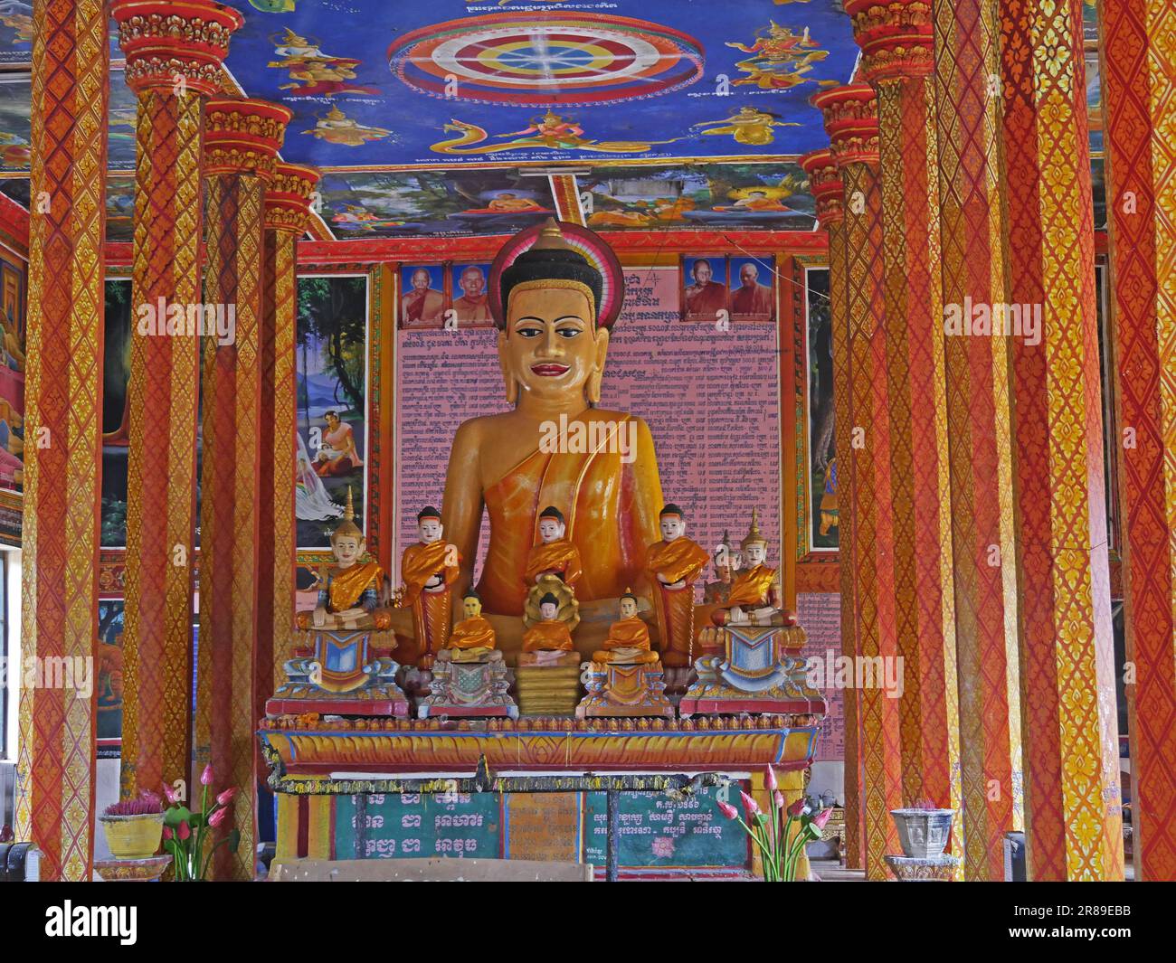 Hindu Temple on Roluos Site, Siem Reap Province, Angkor's Temple ...