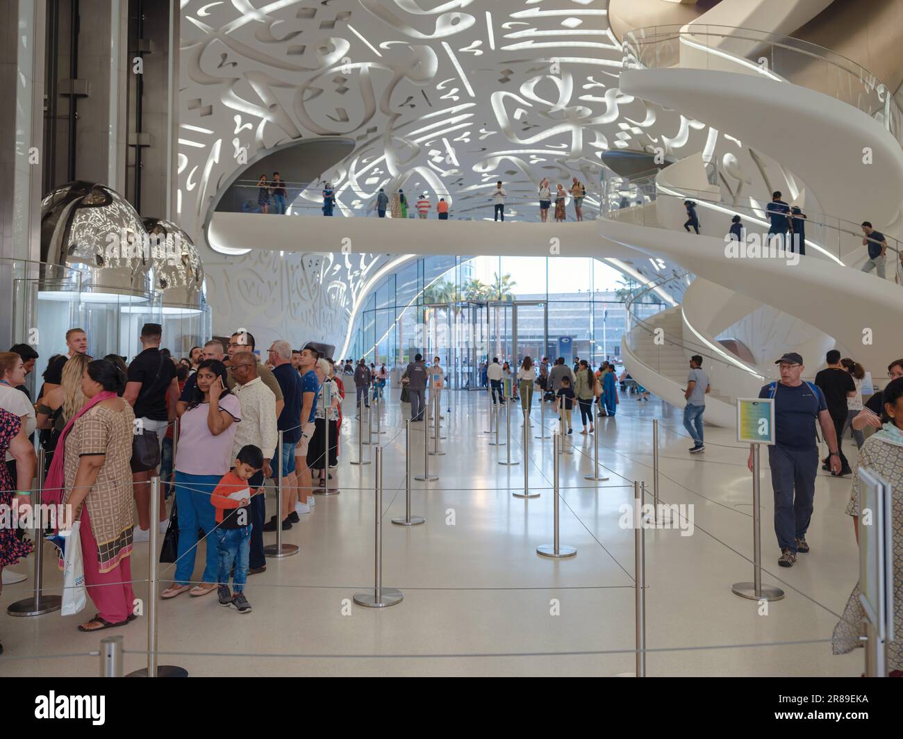 25 March 2023, Dubai, UAE: Museum of future. Sunset time View. Unique ...