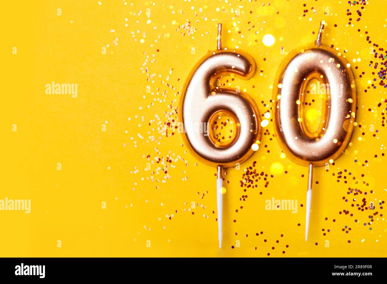 60 years celebration. Greeting banner Stock Photo - Alamy