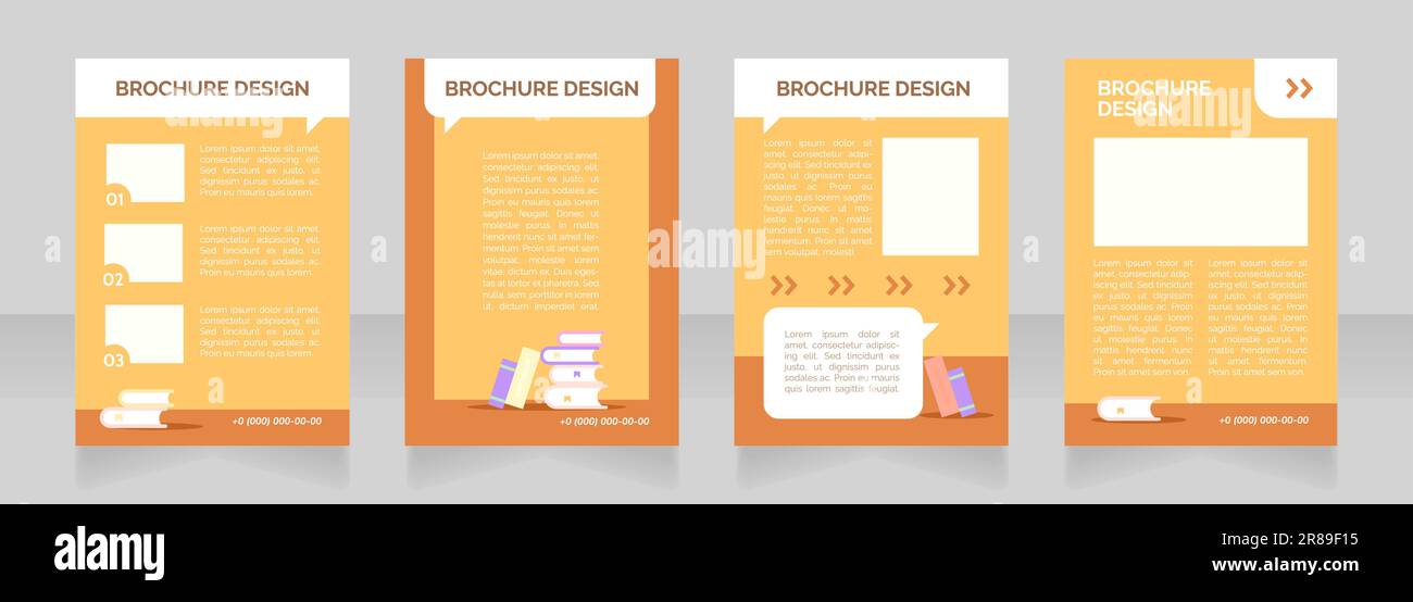 Technical school promo blank brochure layout design Stock Vector Image ...