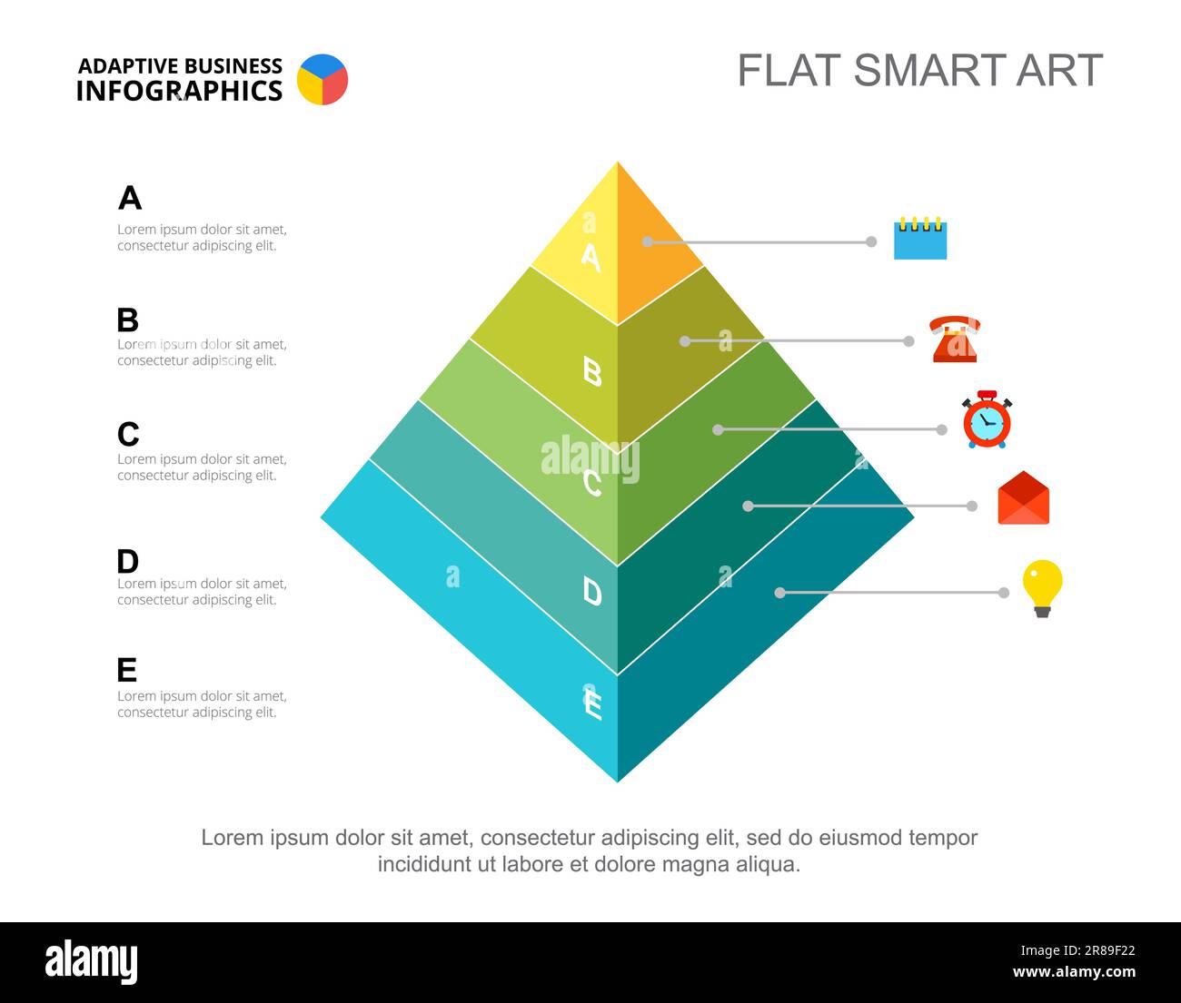 Priorities Pyramid Slide Template Stock Vector Image & Art - Alamy