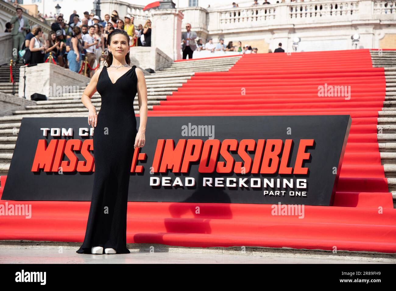Ayley Atwell (in a Givenchy dress and Bulgari jewels) attends the Red ...