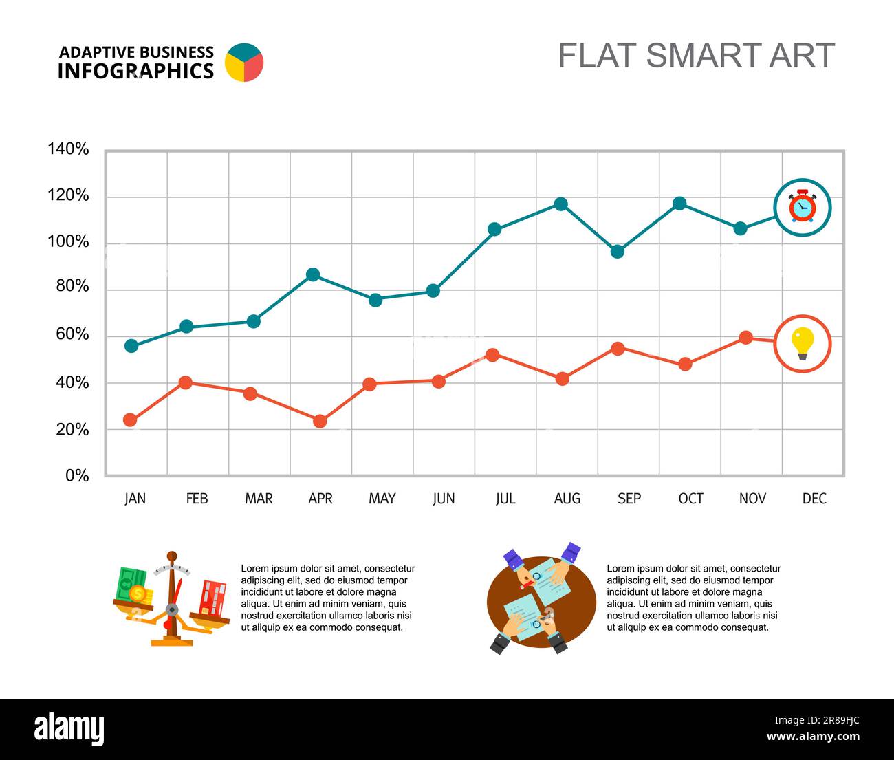 Line chart data comparison hi-res stock photography and images - Alamy