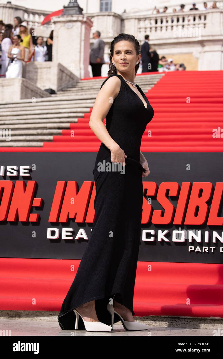 Ayley Atwell (in a Givenchy dress and Bulgari jewels) attends the Red ...