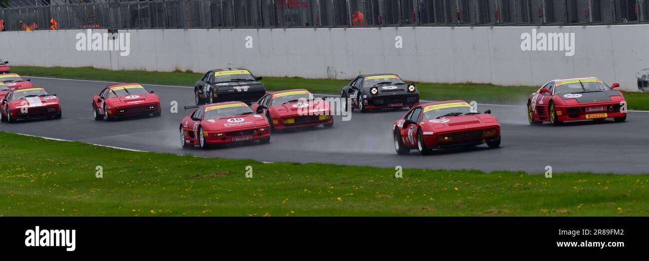 James Cartwright, Ferrari 328 GTB, takes the lead early on ...