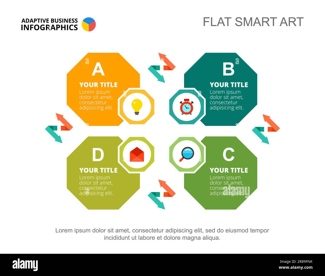 Four Success Components Slide Template Stock Vector Image & Art - Alamy