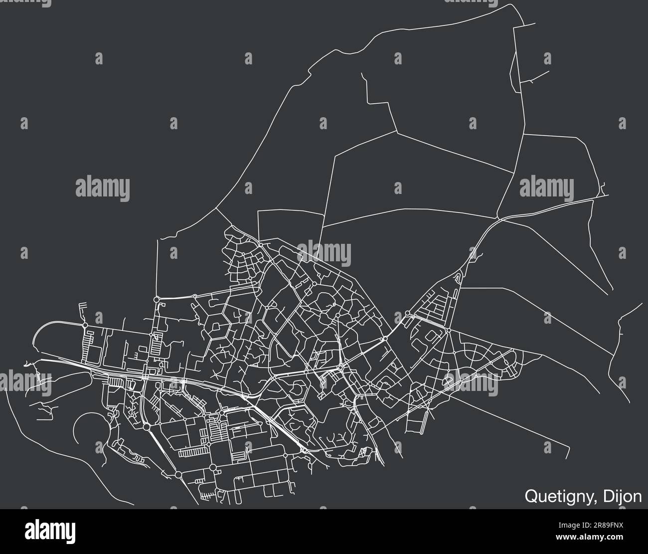 Dijon outline map hi-res stock photography and images - Alamy