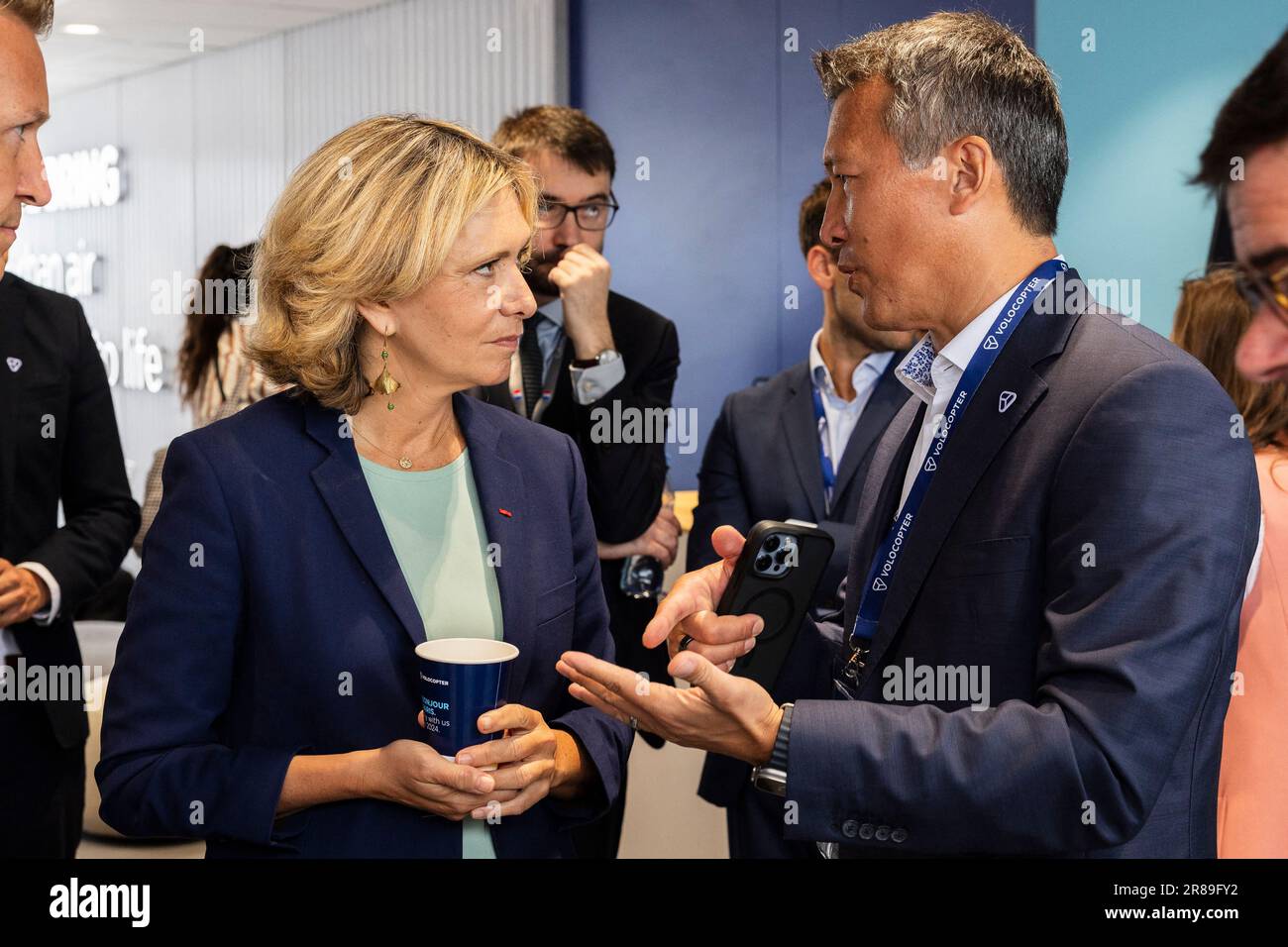 Le Bourget, France. 20th June, 2023. Ile-de-France Region President ...