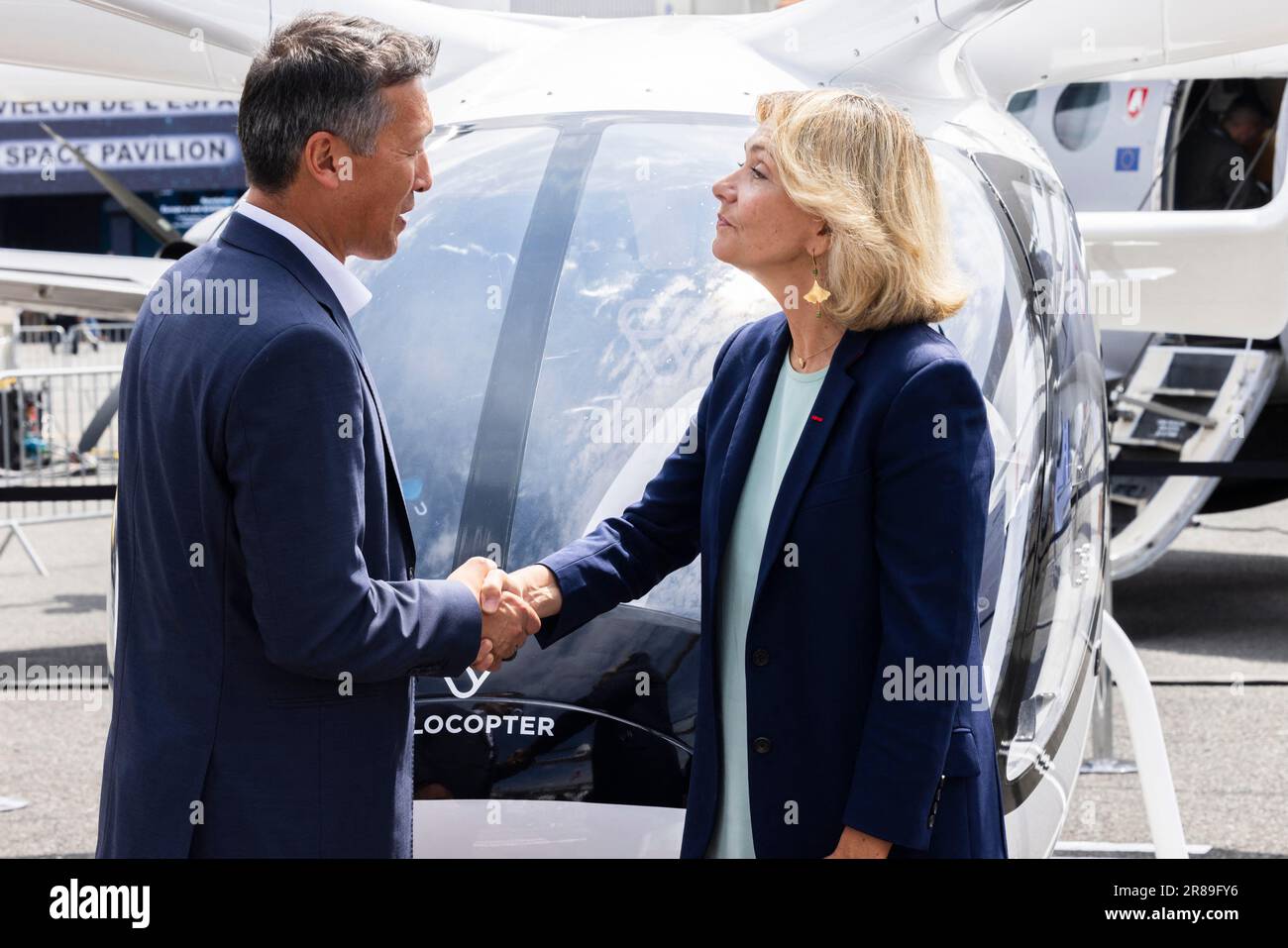 Le Bourget, France. 20th June, 2023. Ile-de-France Region President ...