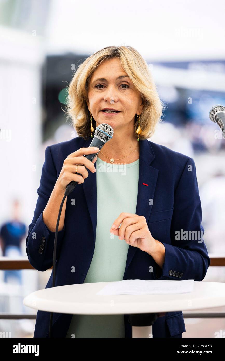 Le Bourget, France. 20th June, 2023. Ile-de-France Region President ...