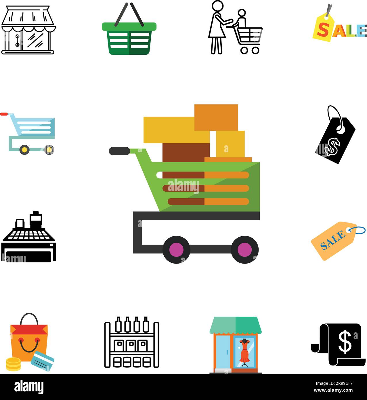 Sale symbols icon set Stock Vector Image & Art - Alamy