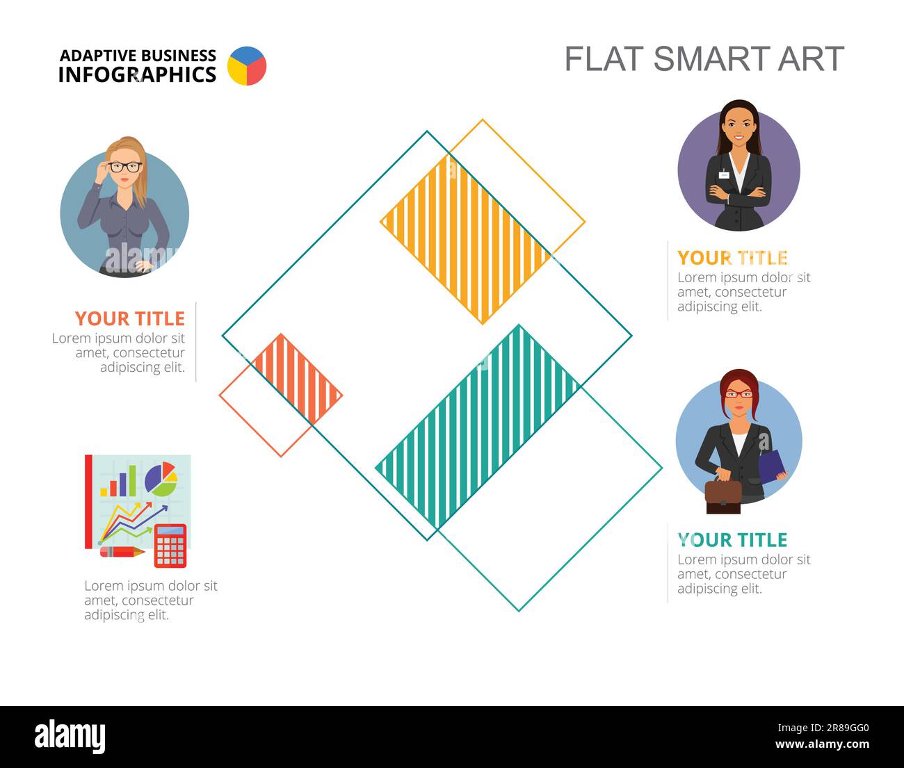 Analytics Concept Slide Template Stock Vector Image & Art - Alamy