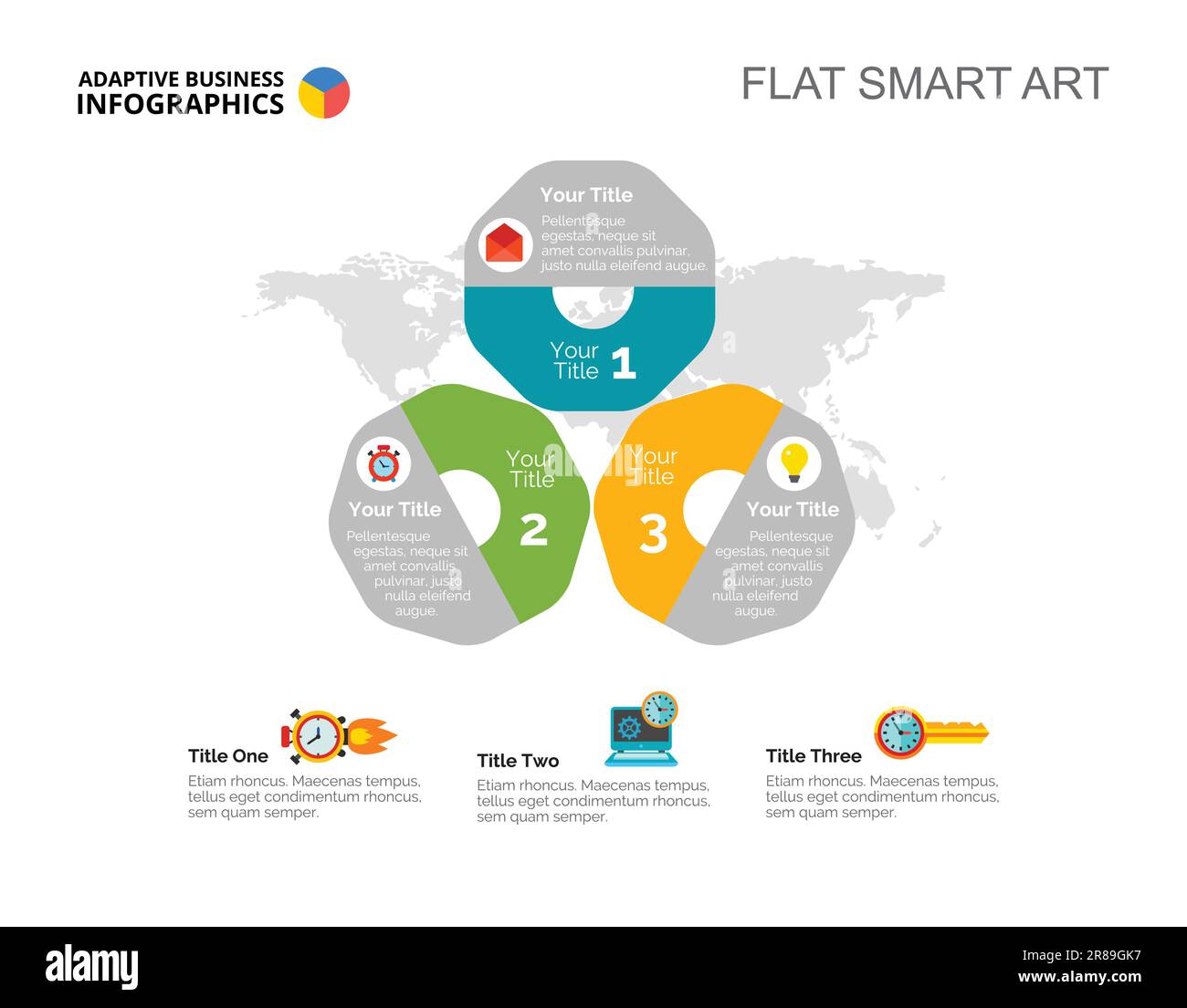 Three Marketing Options Slide Template Stock Vector Image & Art - Alamy