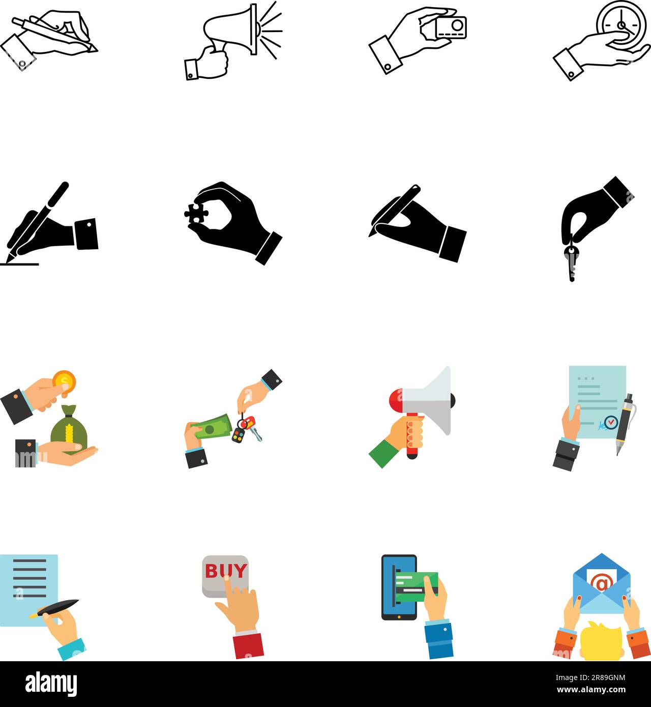 Money exchanging hands Stock Vector Images - Alamy