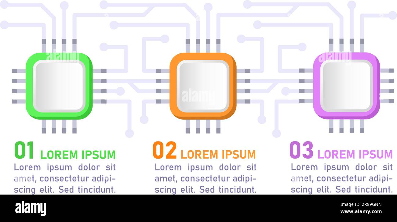 Complex technologies infographic chart design template Stock Vector ...