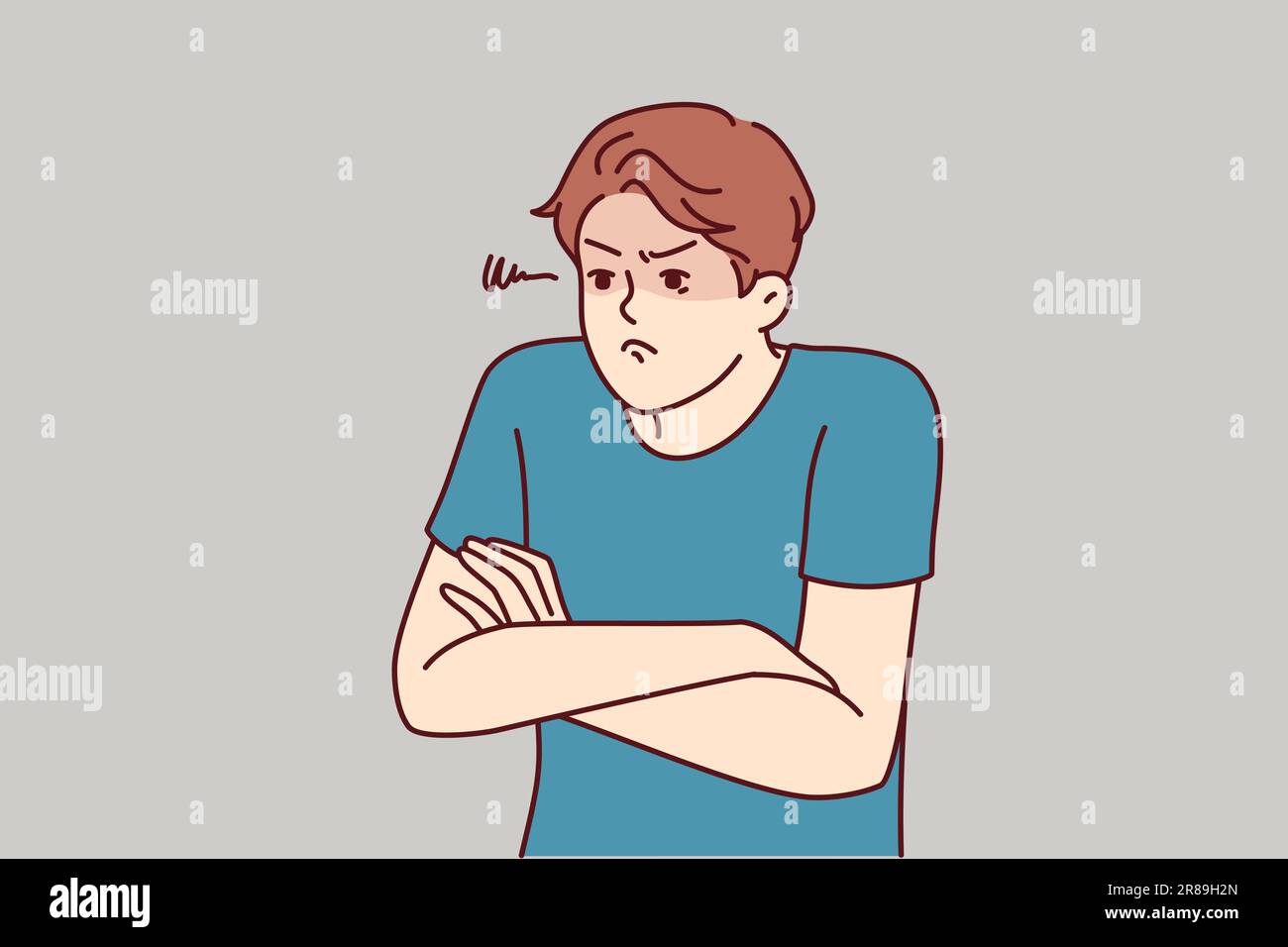 Embarrassed disagreement Stock Vector Images - Alamy