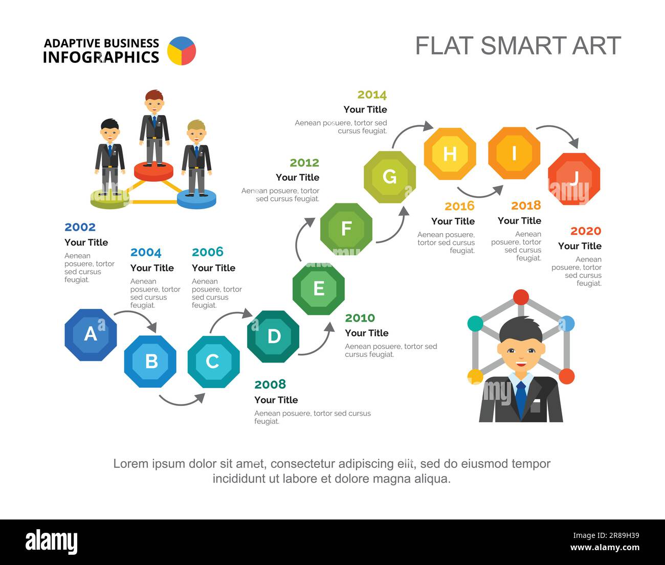 Ten Years Timeline Slide Template Stock Vector Image & Art - Alamy