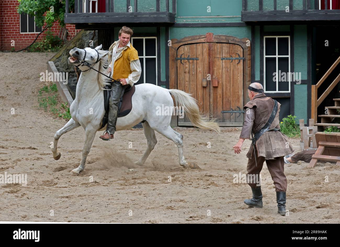 20 June 2023, Mecklenburg-Western Pomerania, Waren (Müritz): The riding ...