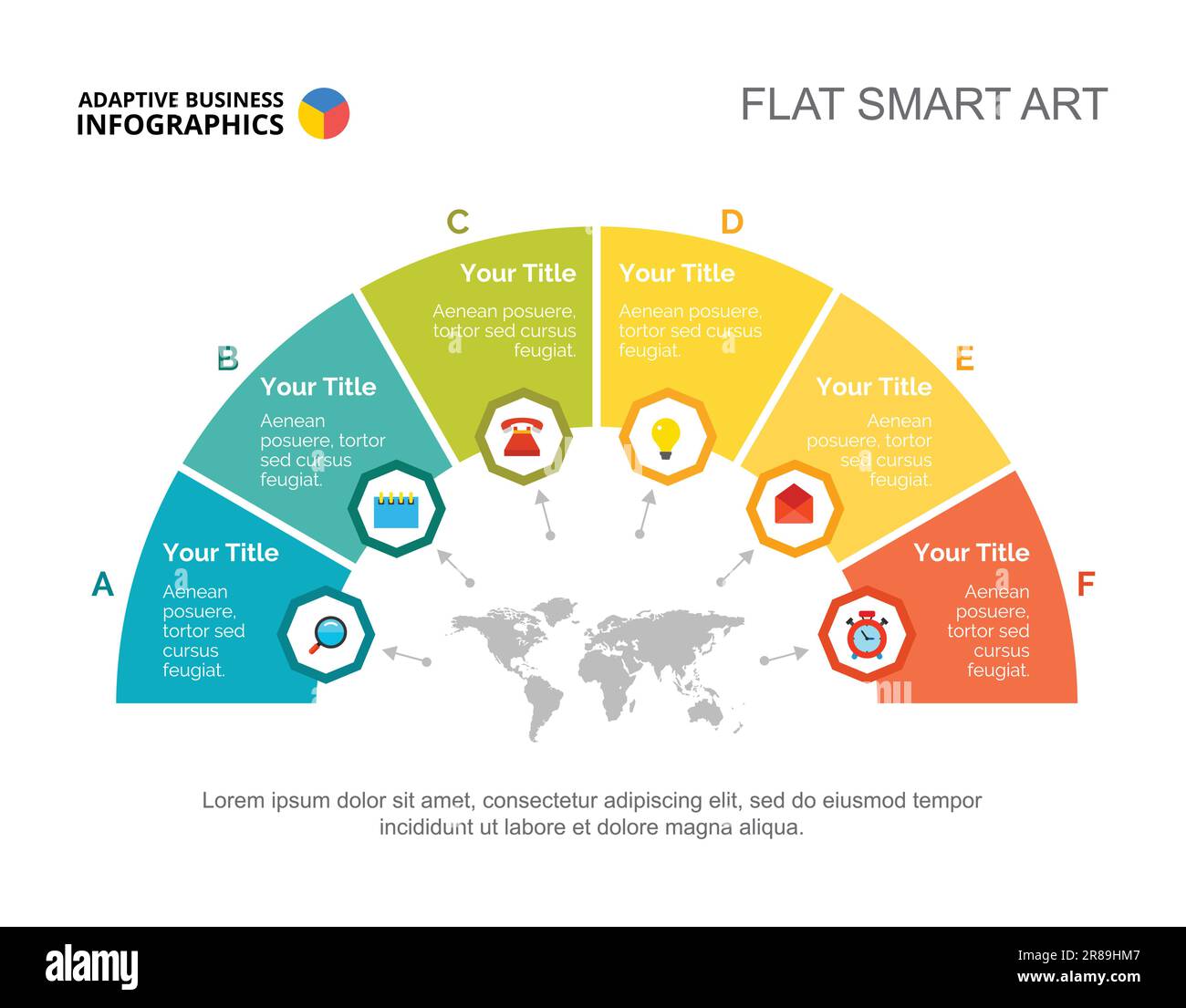 Six Marketing Options Slide Template Stock Vector Image & Art - Alamy