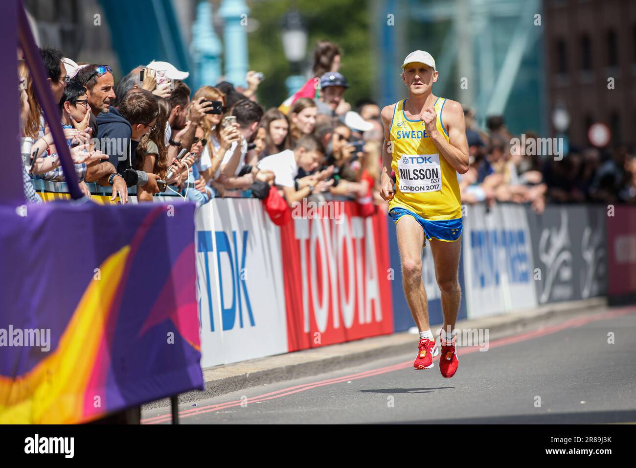 David NILSSON participating in the marathon at the World Athletics ...