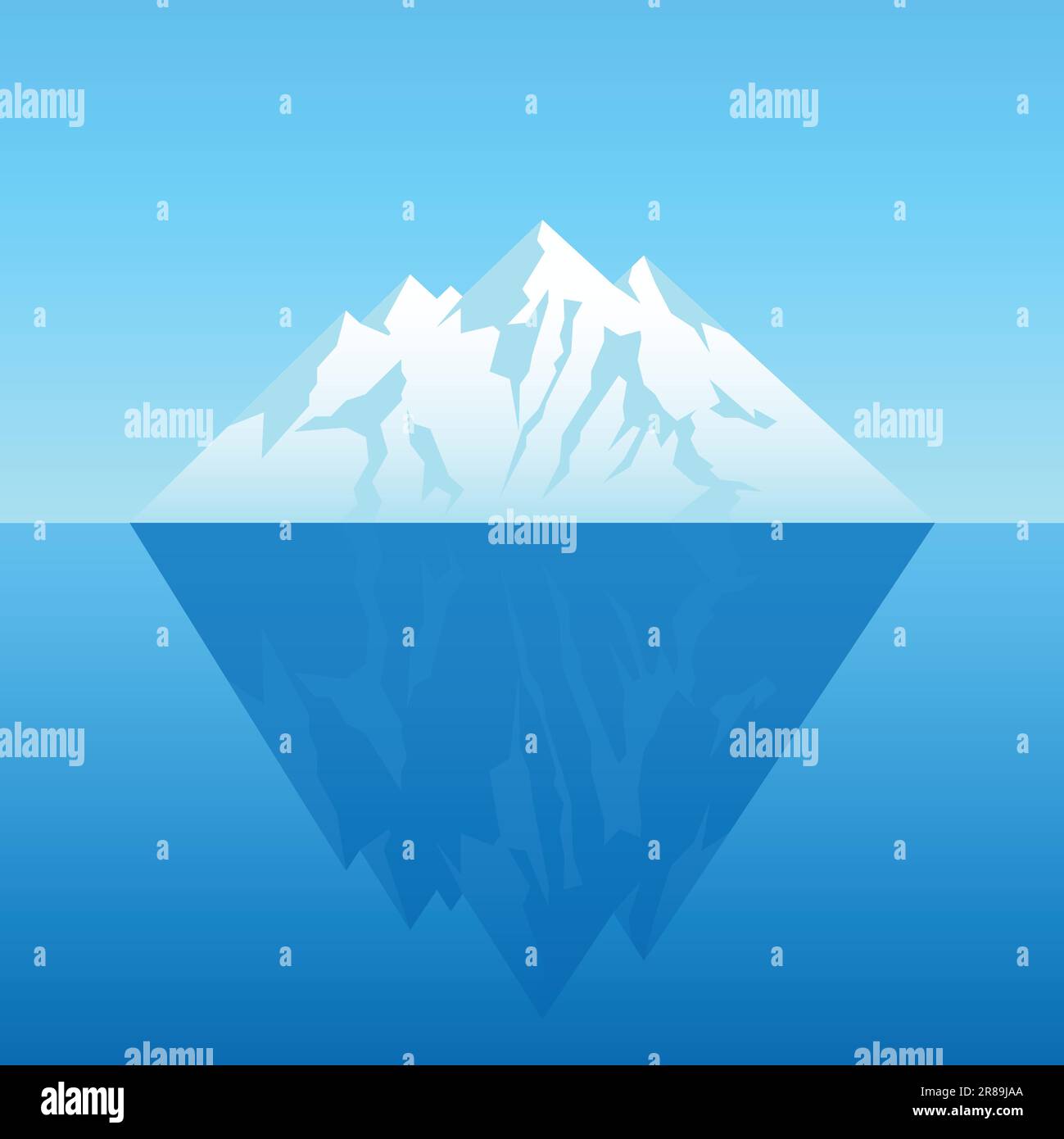 Illustration of an iceberg Stock Vector Image & Art - Alamy