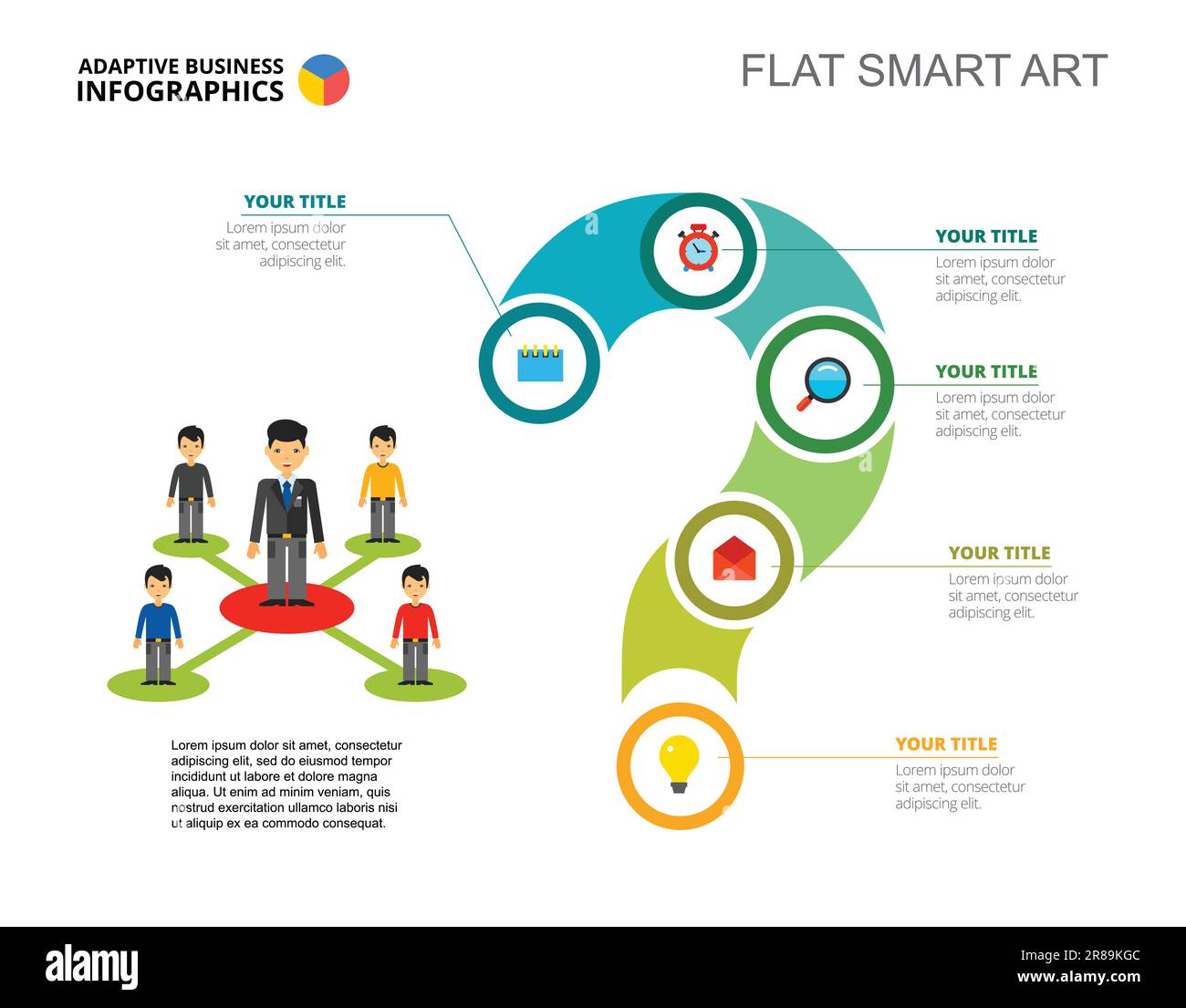 Leadership Concept Slide Template Stock Vector Image & Art - Alamy