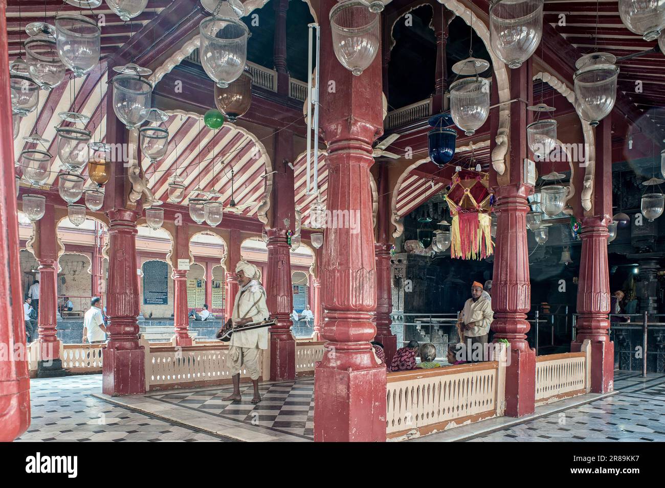 11 22 2013 Vintage Peshwa Style wooden Vishnu Temple Interior Barshi ...