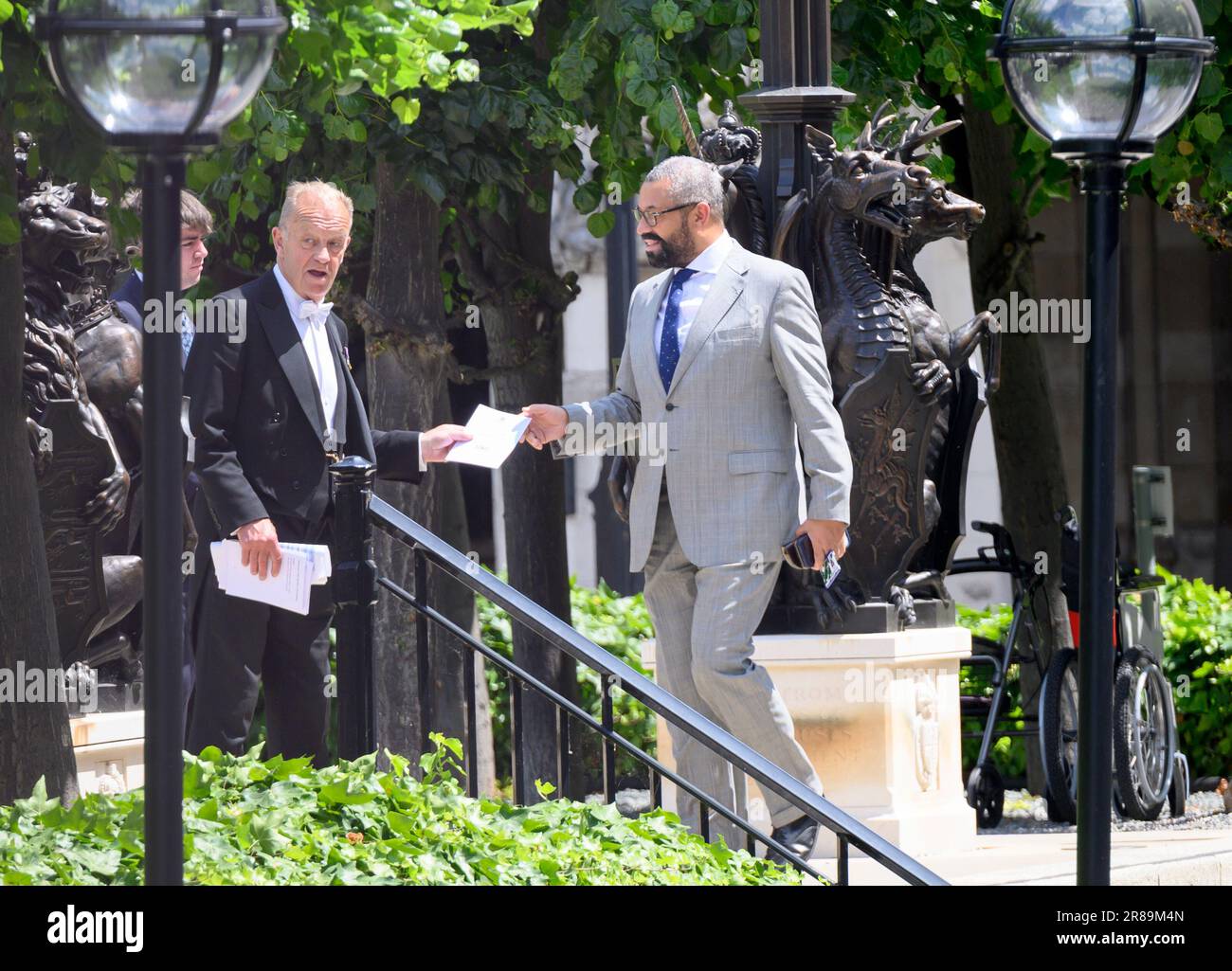 James Cleverly MP (Con: Braintree) Foreign Secretary, attending a ...